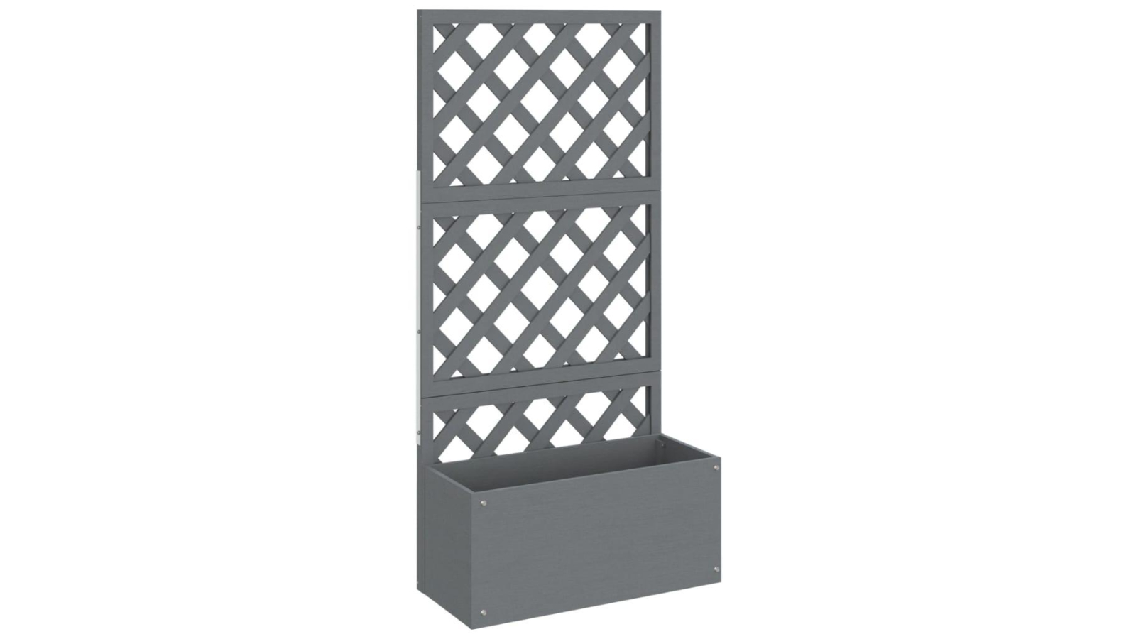 vidaXL Grey WPC Trellis Planter - 65 x 33 x 135cm | Harvey Norman