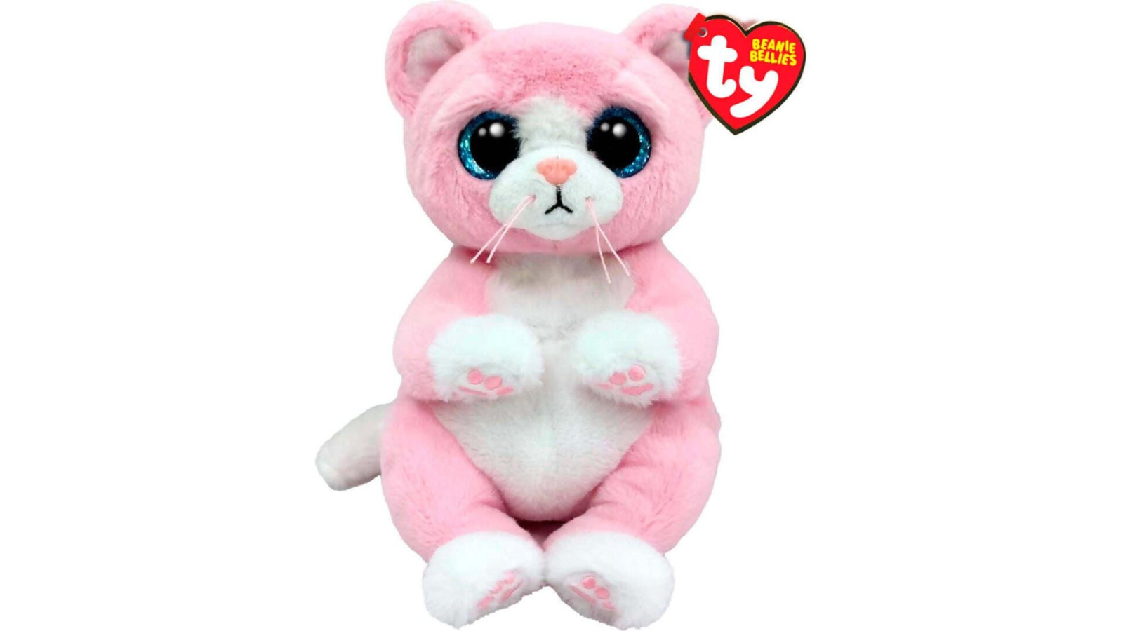 Beanie Bellies Pink Lillibelle Cat Plush Toy - 20cm | Harvey Norman