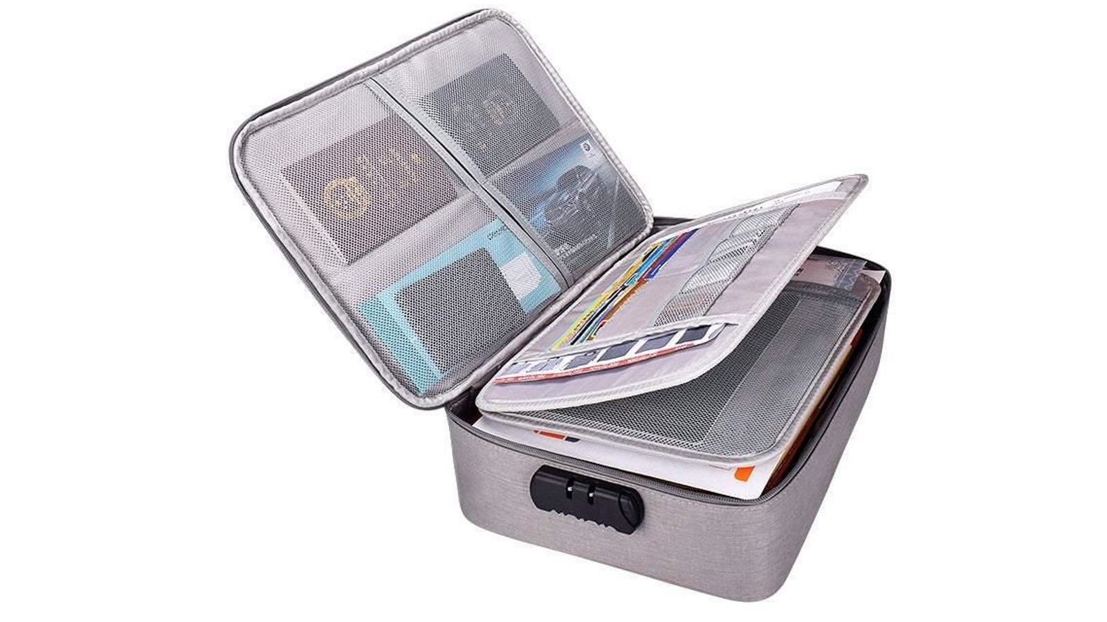 HOD Storage Boxes Locking Documents Holder Organiser Partitions File ...