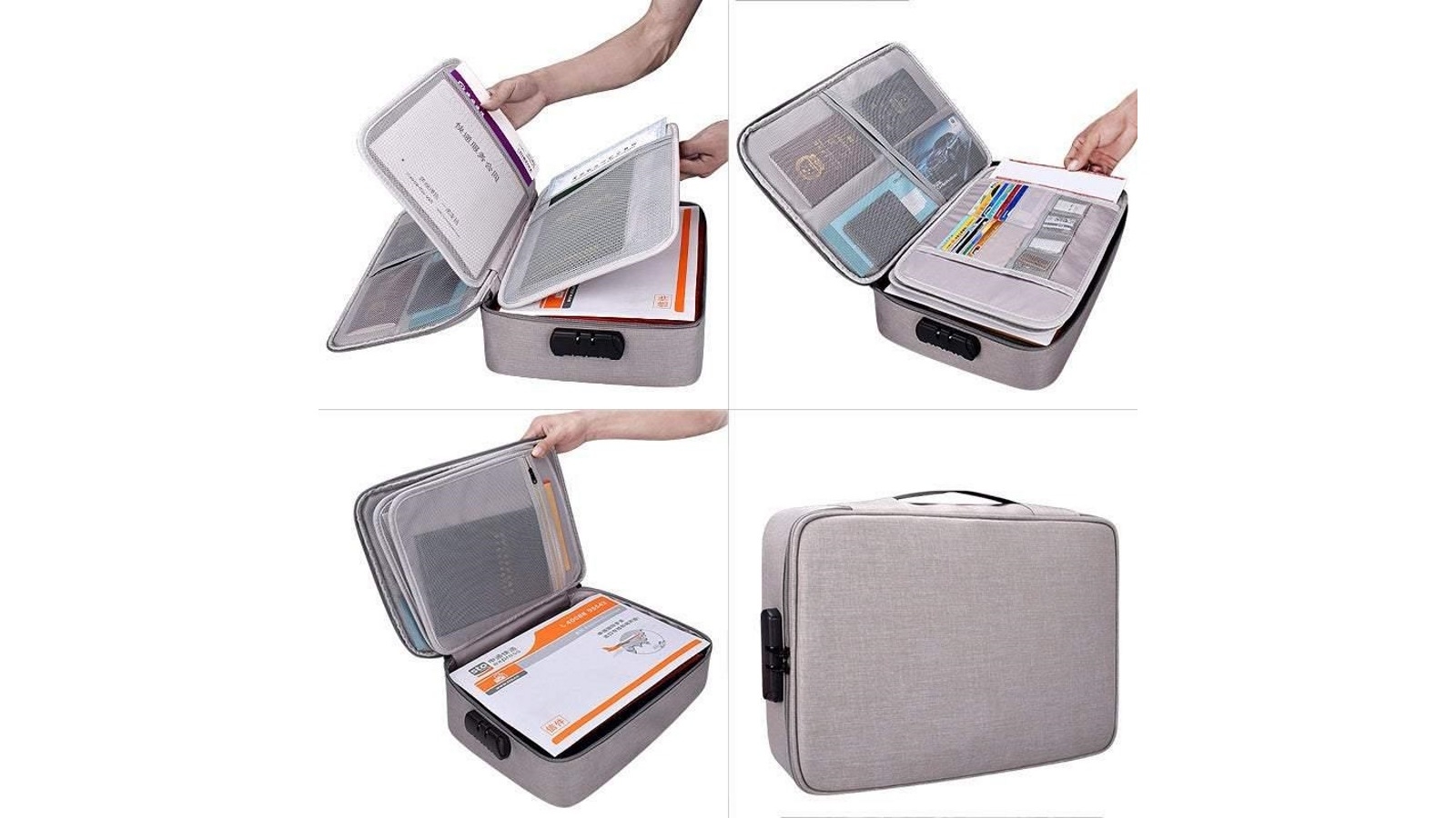 HOD Storage Boxes Locking Documents Holder Organiser Partitions File ...