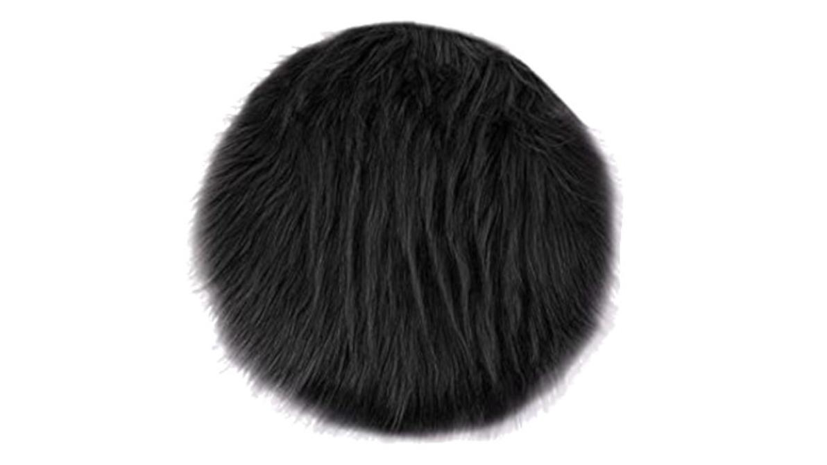 HOD Black Soft Round Cushion Chair Cover - Large | Harvey Norman