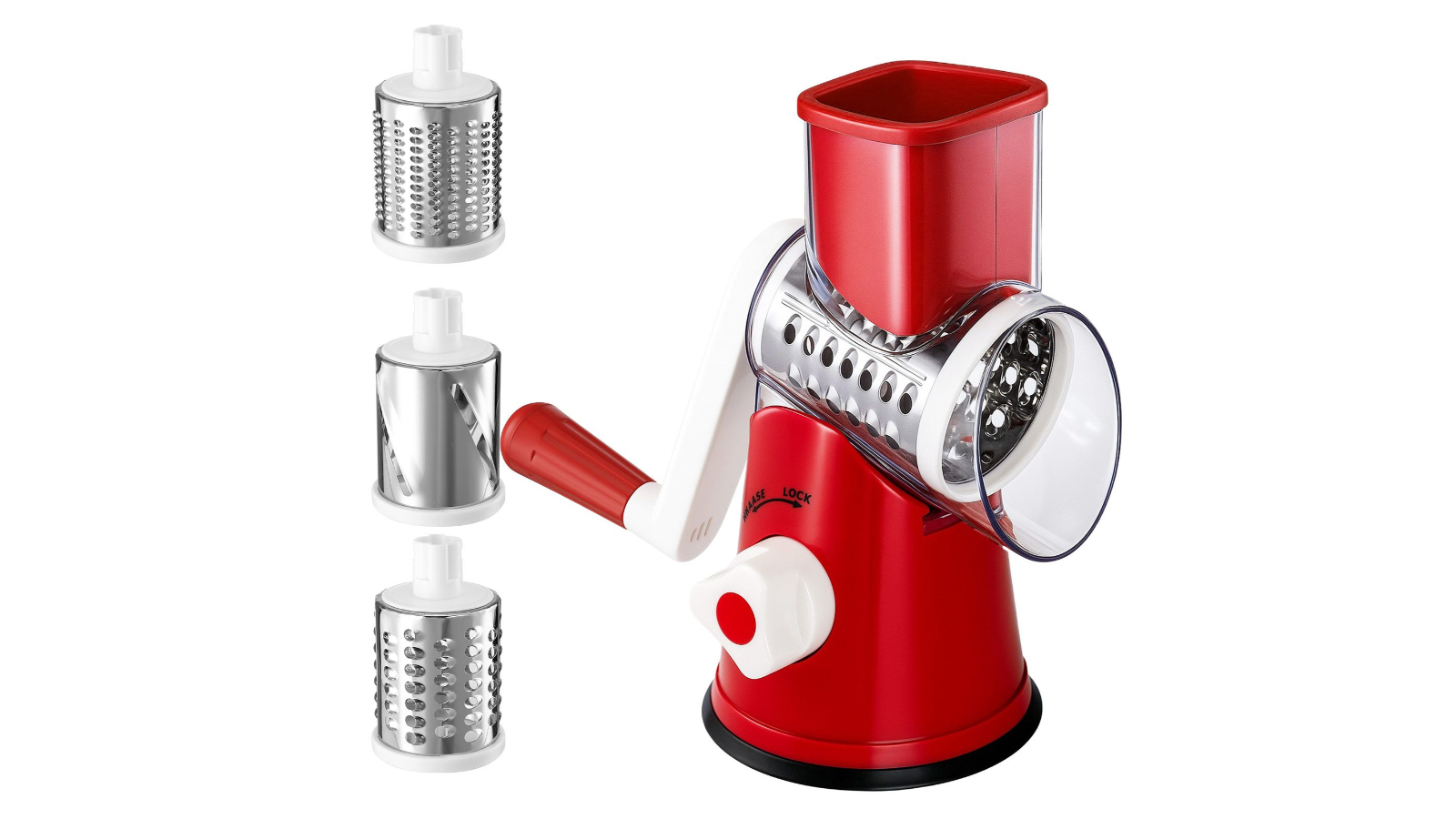 Crazy Sales 3-in-1 Rotary Vegetable Grater/Slicer | Harvey Norman