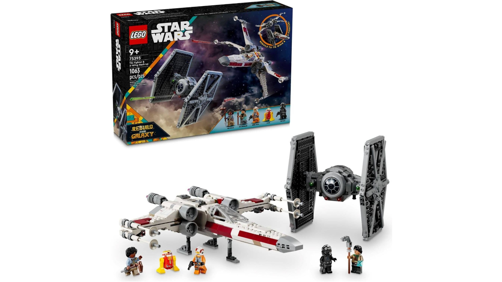 Lego 75393 TIE Fighter and X-Wing Mash-up - Star Wars | Harvey Norman