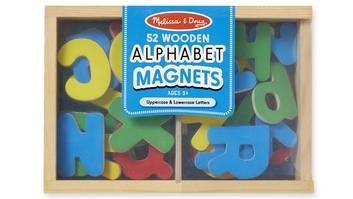Melissa and Doug Magnetic Wooden Alphabet | Harvey Norman