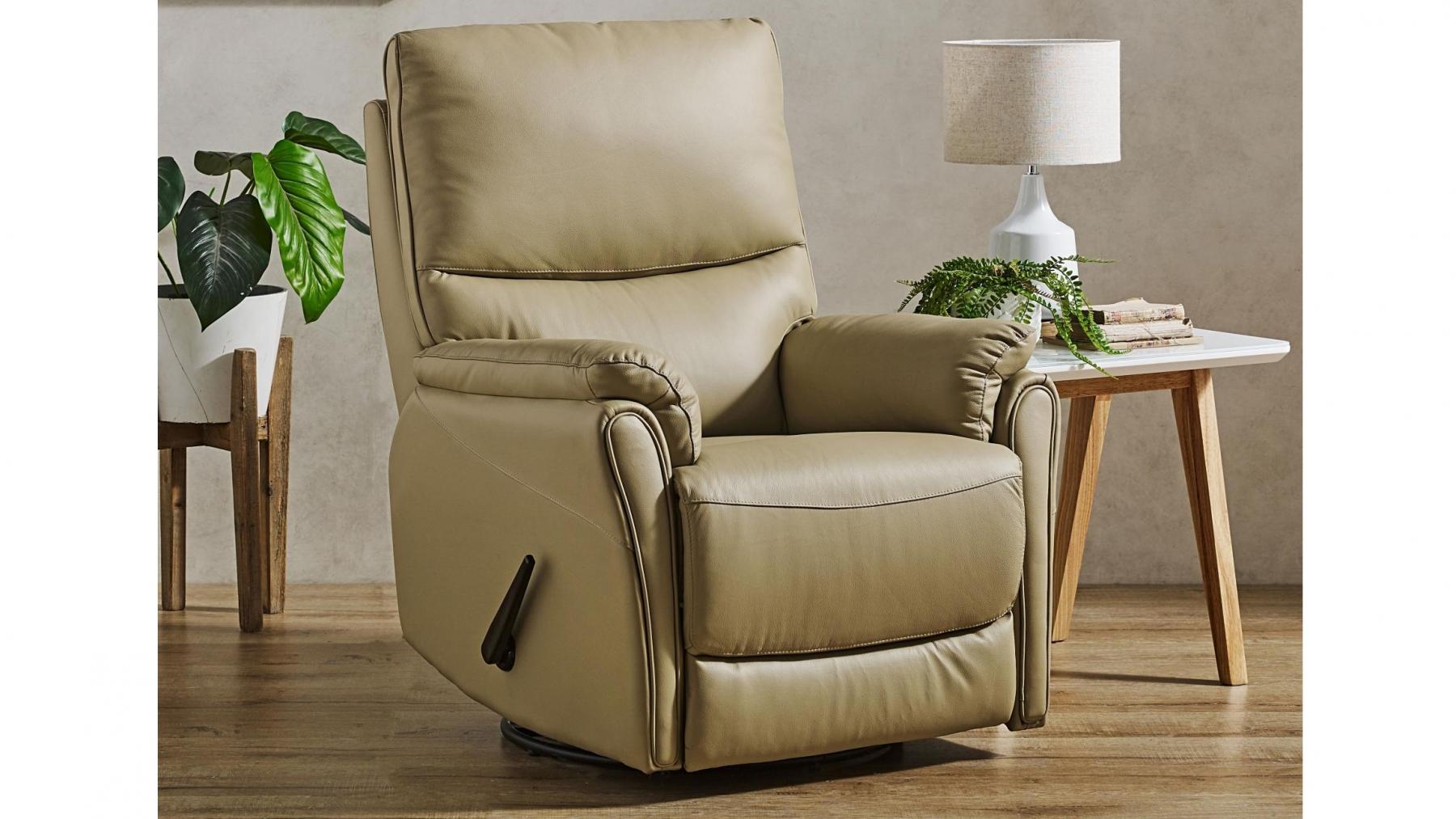 Hamsey Leather Recliner Armchair | Harvey Norman