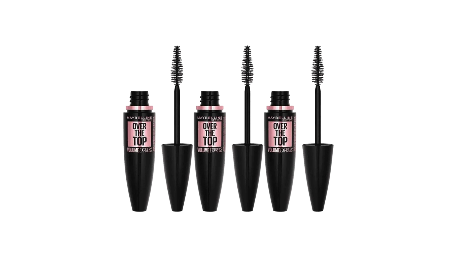 Maybelline Pack of 3 8.7ml Volum Express Over The Top Mascara - 01 ...