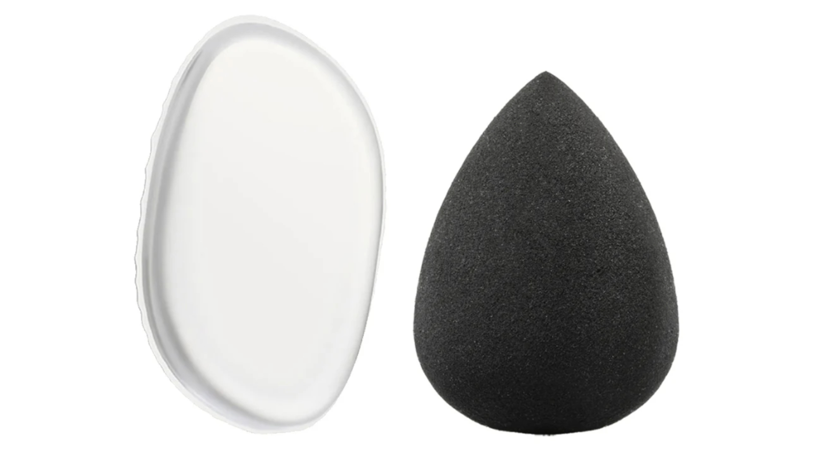 Cosmetix Teardrop Beauty Sponge Set - Black/Clear | Harvey Norman