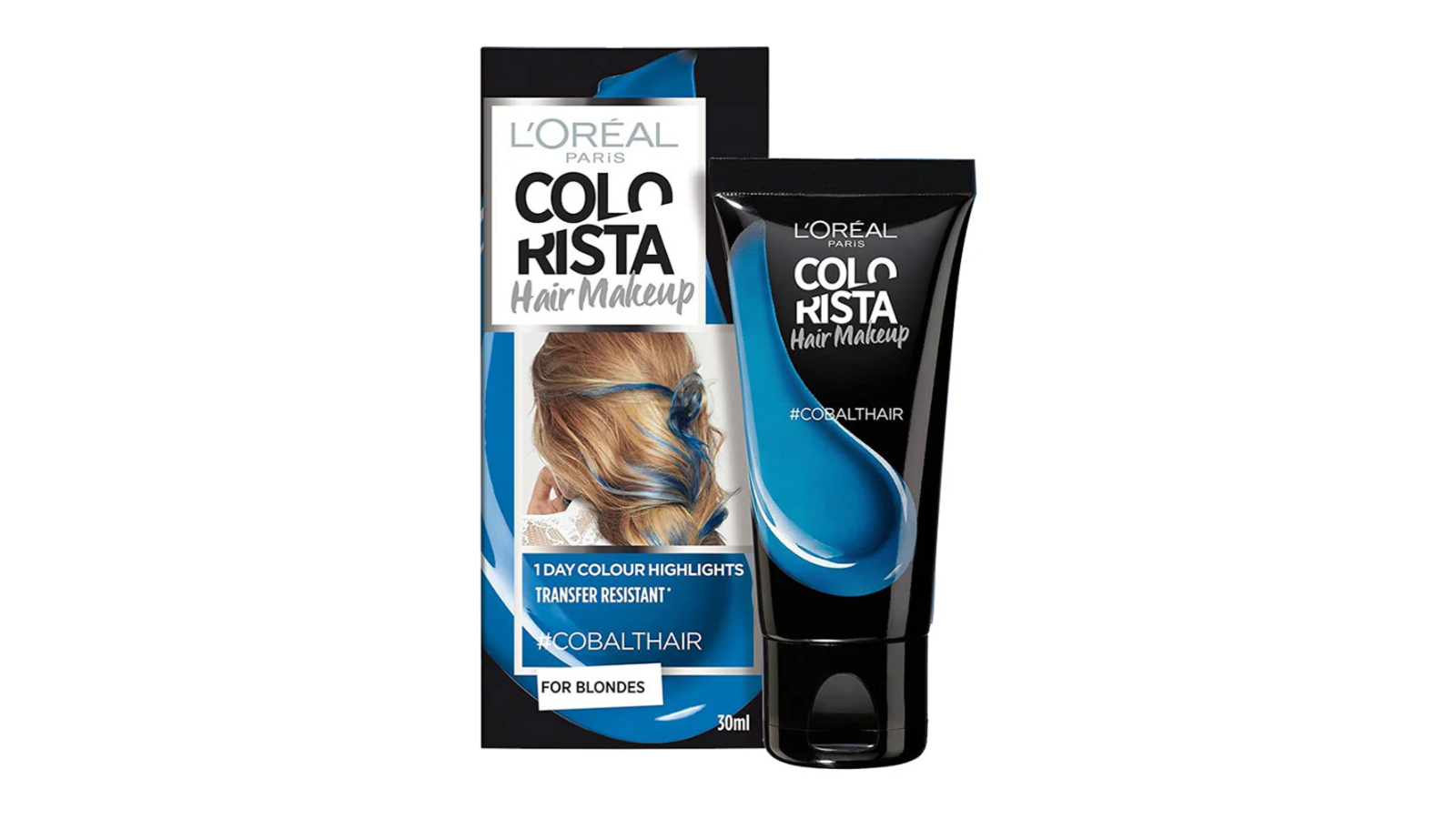LOreal Paris 30ml 1 Day Colorista Hair Makeup - Cobalt Blue | Harvey Norman