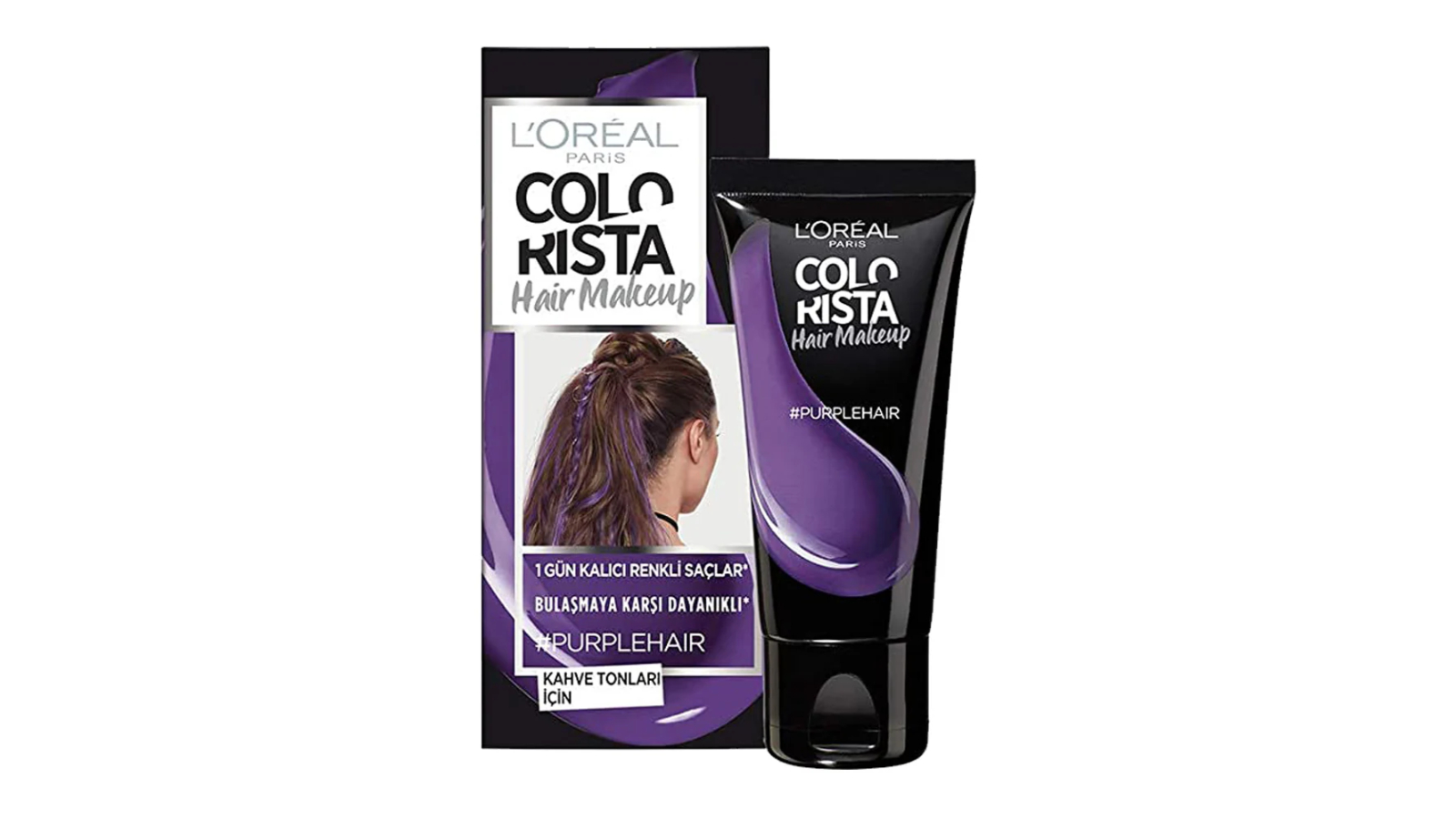 LOreal Paris 30ml 1 Day Colorista Hair Makeup - Purple | Harvey Norman