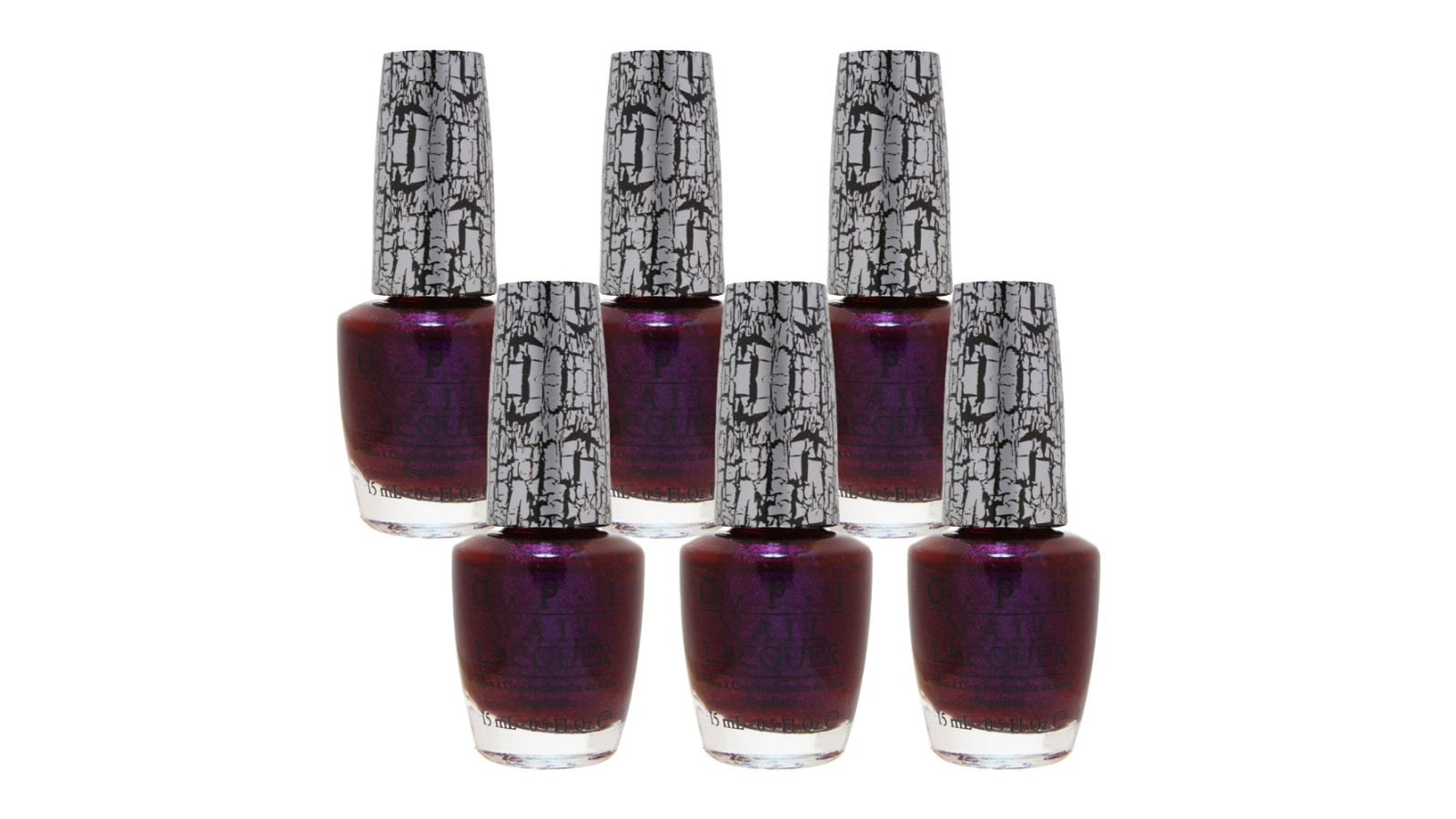 OPI Pack of 6 15ml Nail Lacquer - N18 Super Bass Shatter | Harvey Norman