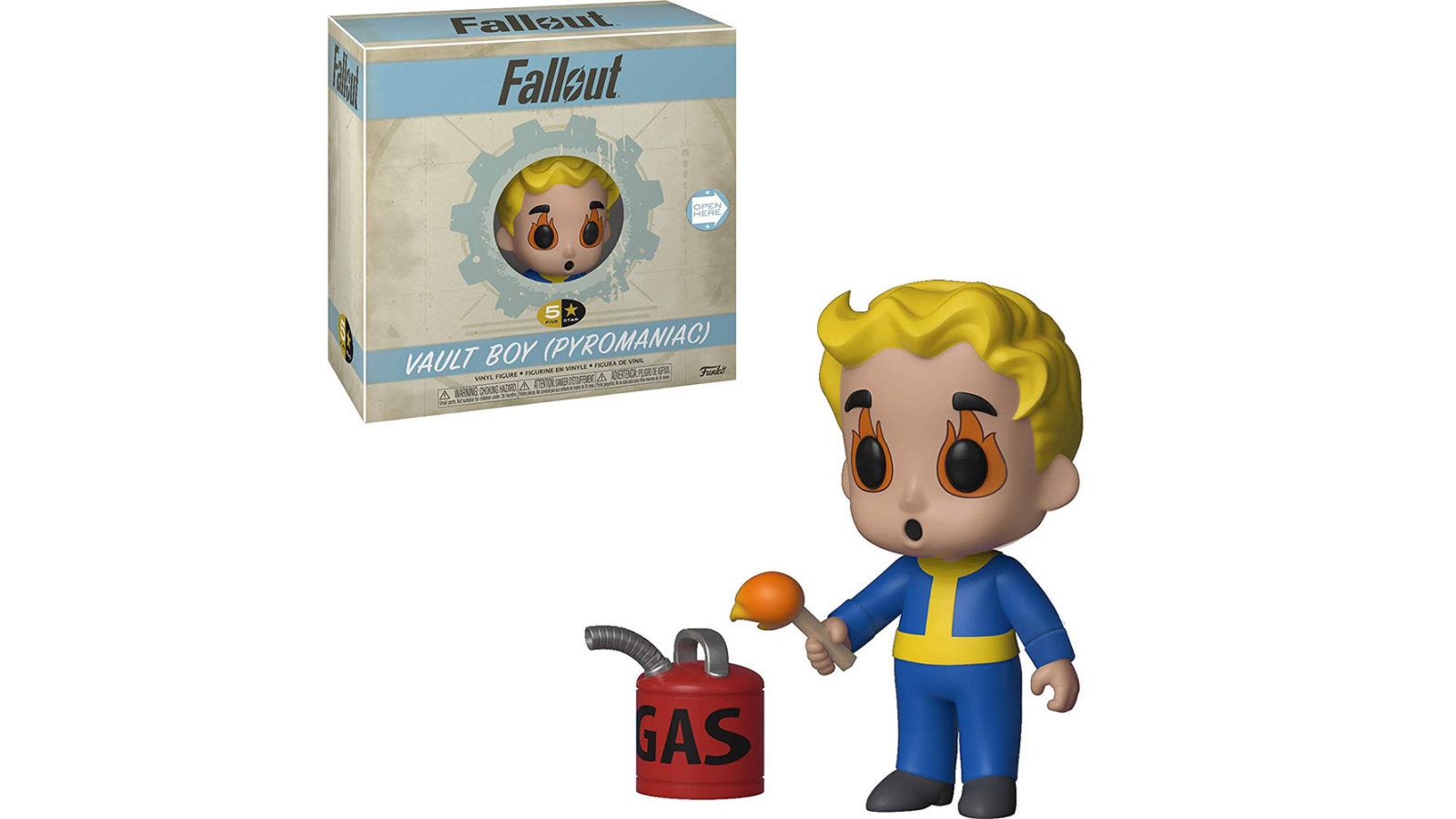 Fallout Vault Boy Pyromaniac 5-Star Vinyl Figure | Harvey Norman