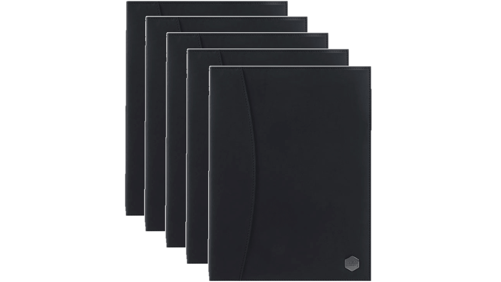 Marbig Pack of 5 Black Professional Soft Touch Display Book 24 Pocket ...