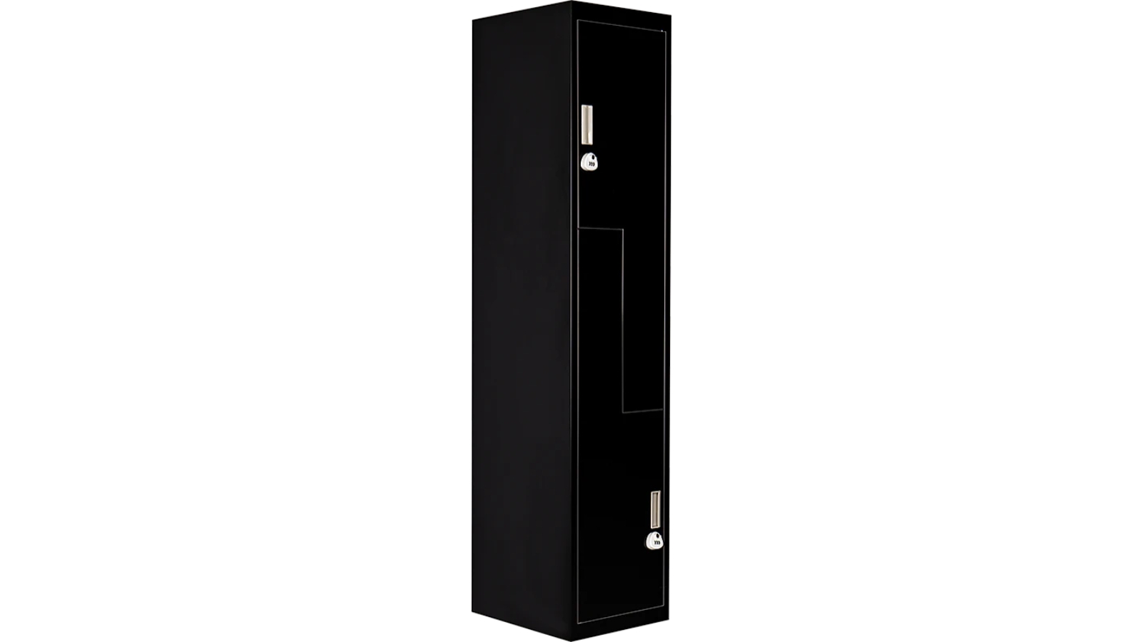 Serrano Black Two-Door L-Shaped 3 Digit Combination Storage Locker ...