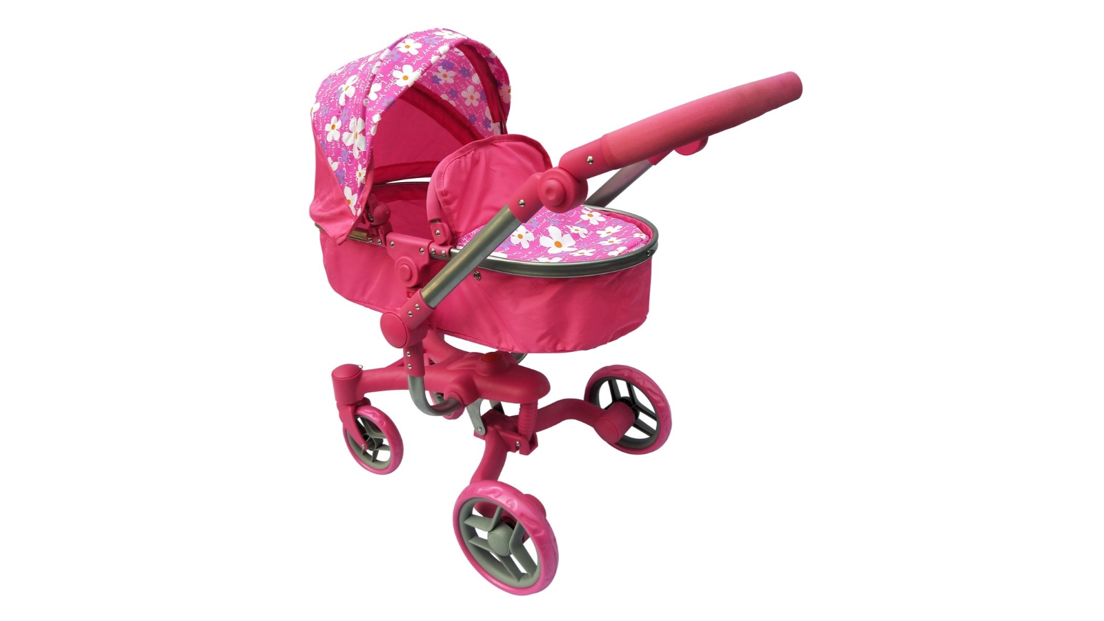 Playworld 2 in 1 Doll Deluxe Toy Pram Art64745 - Pink | Harvey Norman