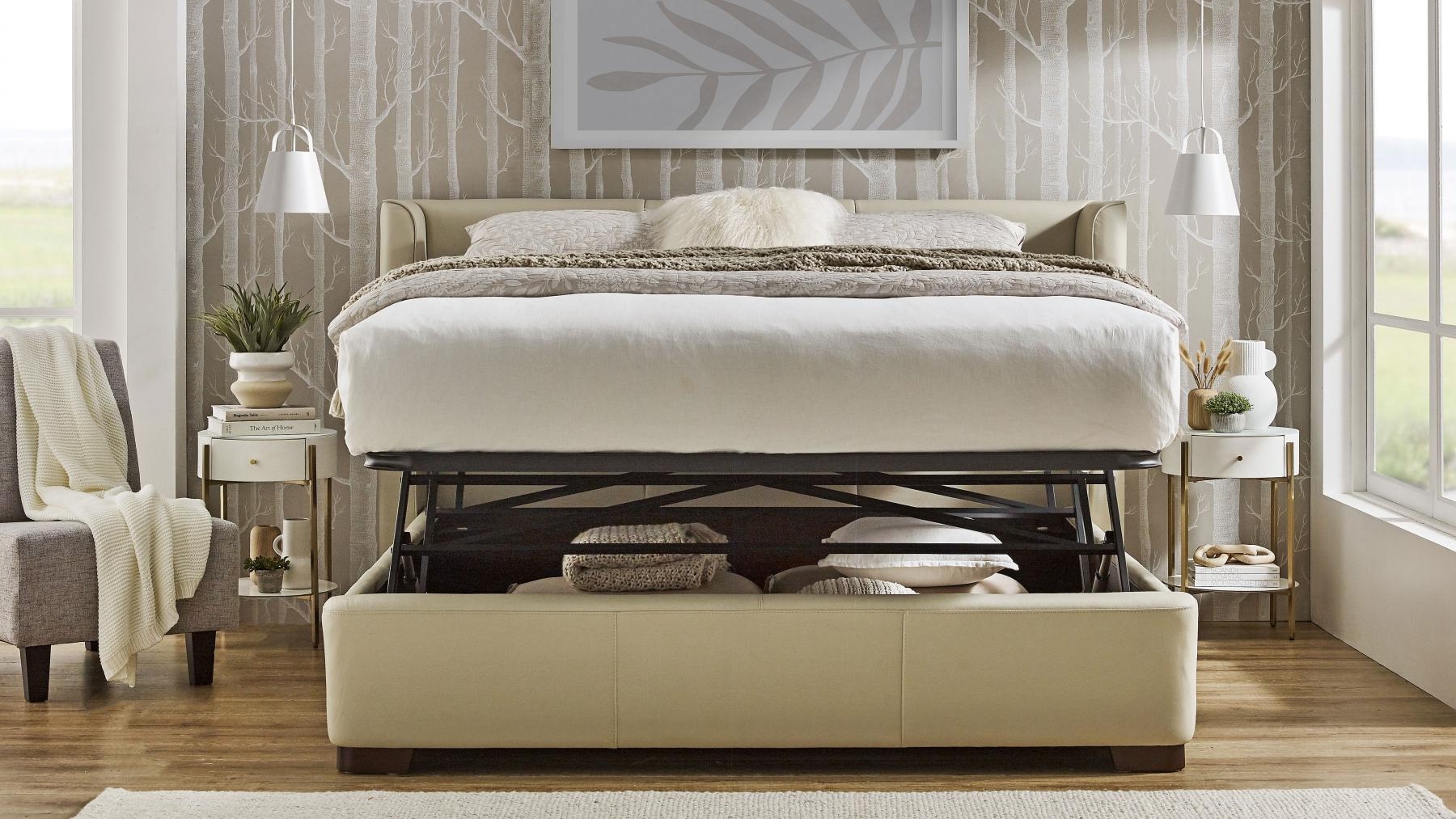 Zeya Electric Lift Bed - Queen | Harvey Norman