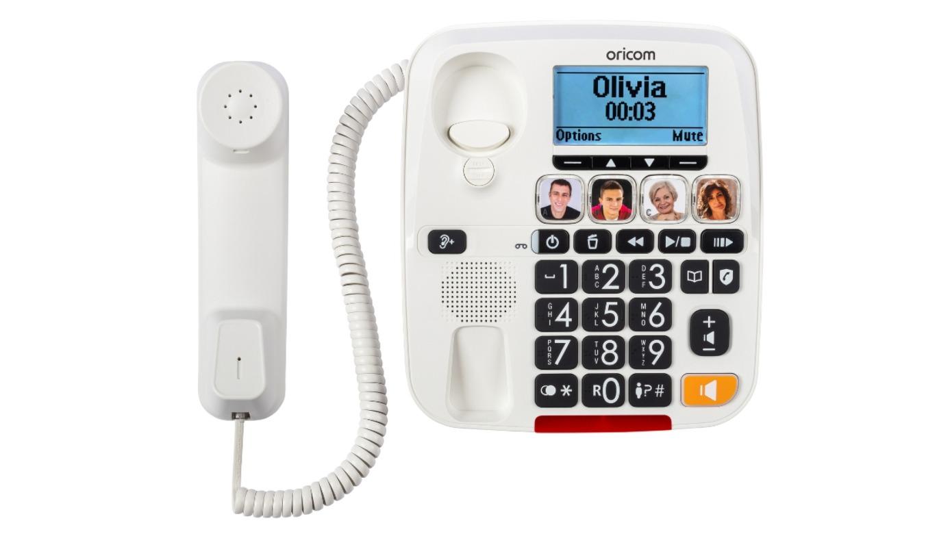 Oricom Care920-1 Amplified Big Button Phone with Cordless Handset ...