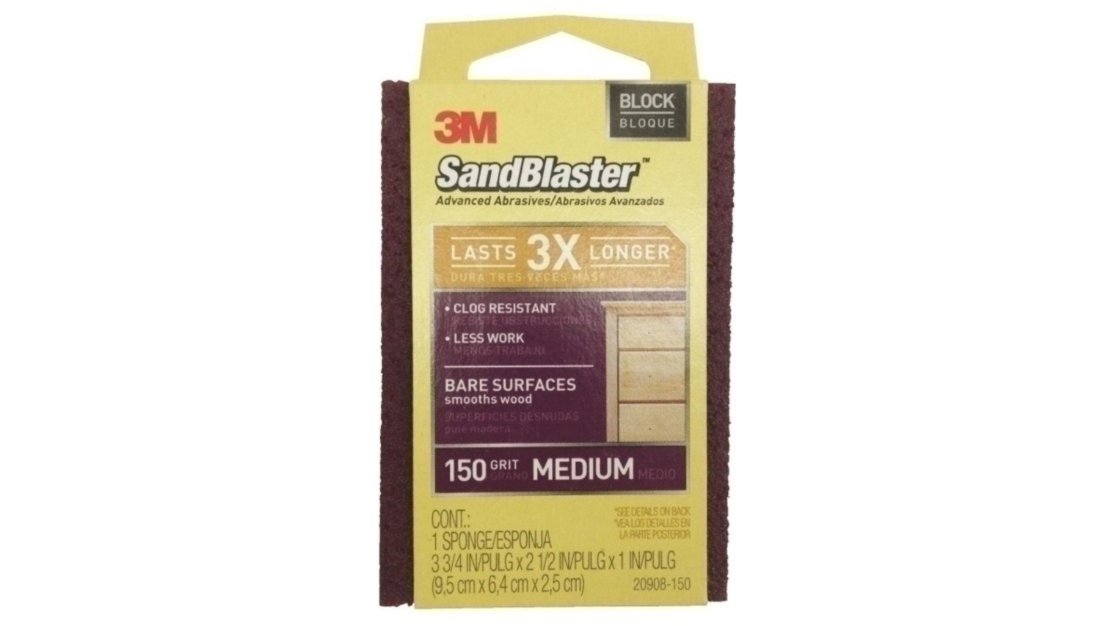 3M 150 Grit SandBlaster Sanding Block | Harvey Norman