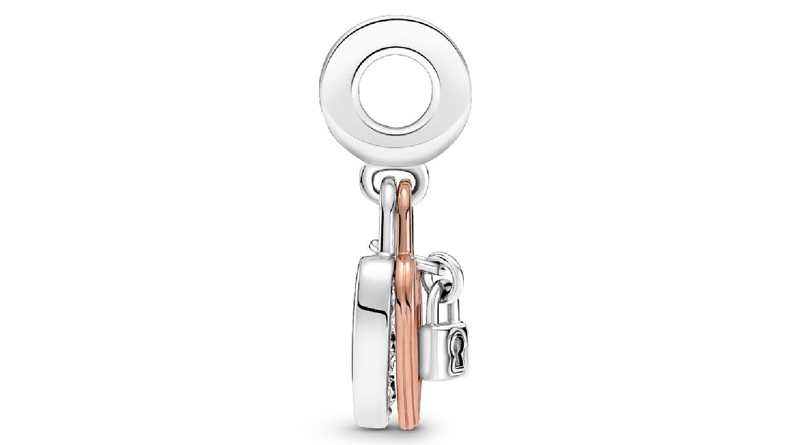Pandora Heart Padlock Double Dangle Charm | Harvey Norman