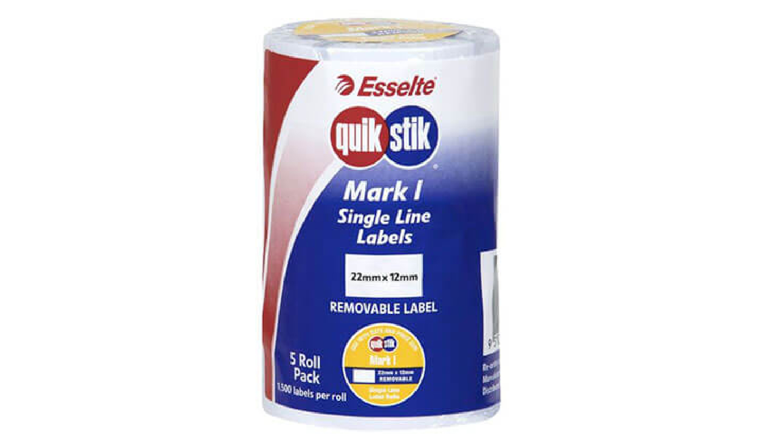 Latestbuy 5 Pack of Mark 1 Quik Stik Mark Removable Label Plain ...