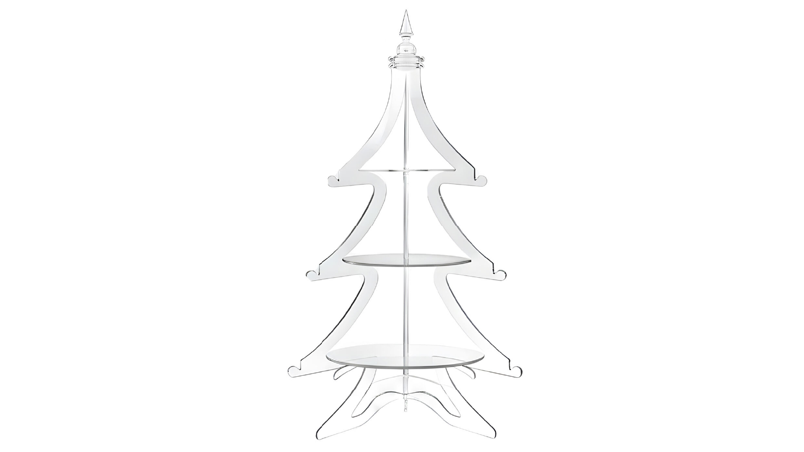 Festiva 3-Tier 120cm Acrylic Christmas Acrylic Tree Dessert Stand ...