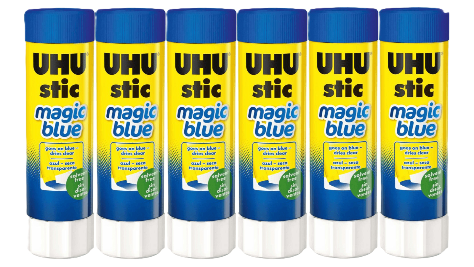 UHU 40g Magic Blue Glue Stick - Pack of 6 | Harvey Norman