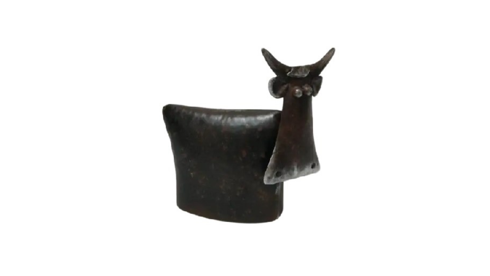 Willow and Silk Sitting Cow Indoor Outdoor Ornament - 25cm | Harvey Norman