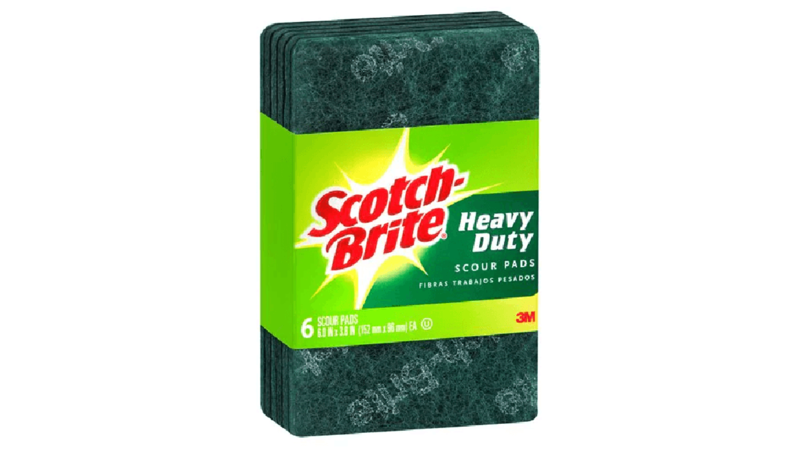 Scotch Brite Pack of 6 Heavy Duty Cleaning Scourer Pad | Harvey Norman