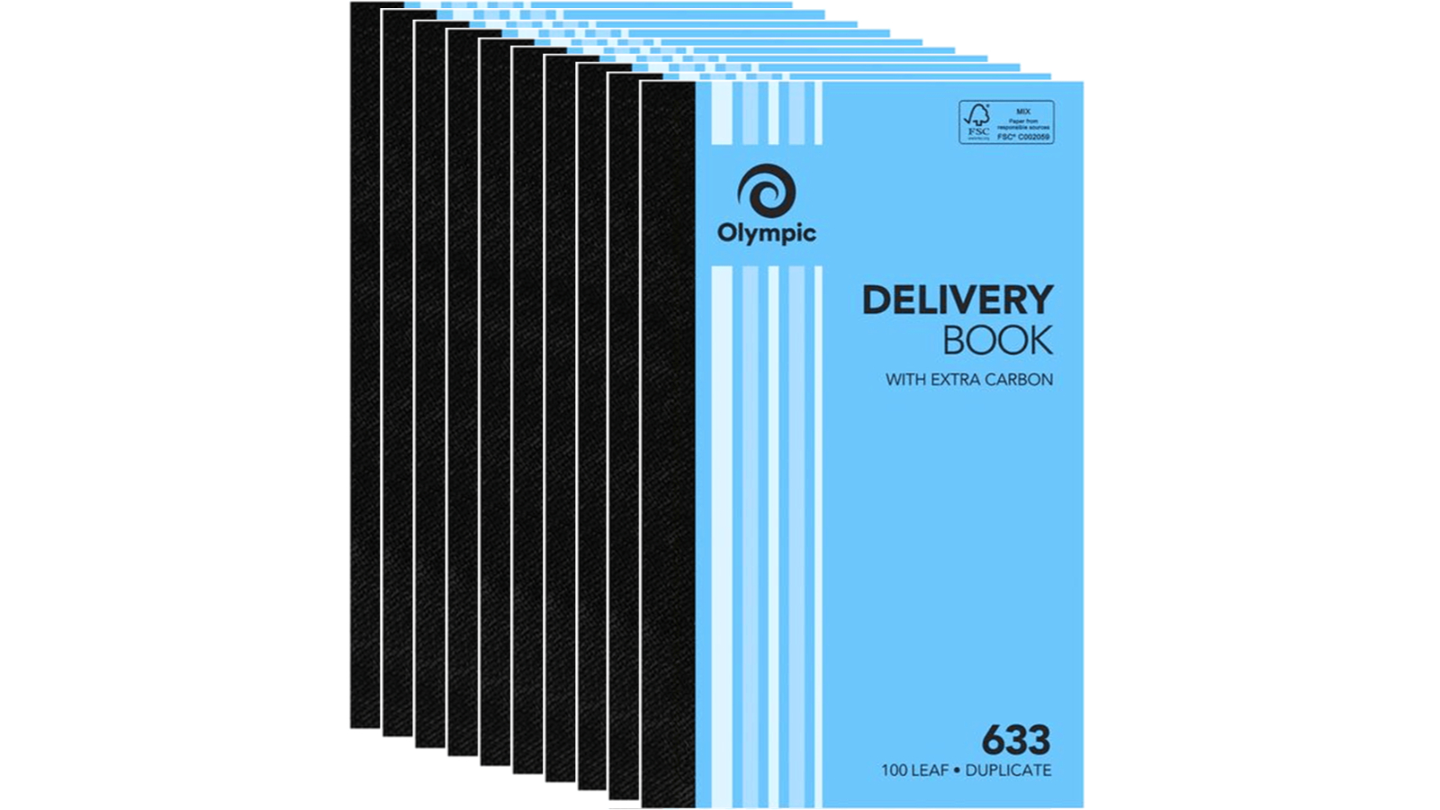 Olympic Pack of 10 633 Duplicate Delivery Book Extra Carbon | Harvey Norman