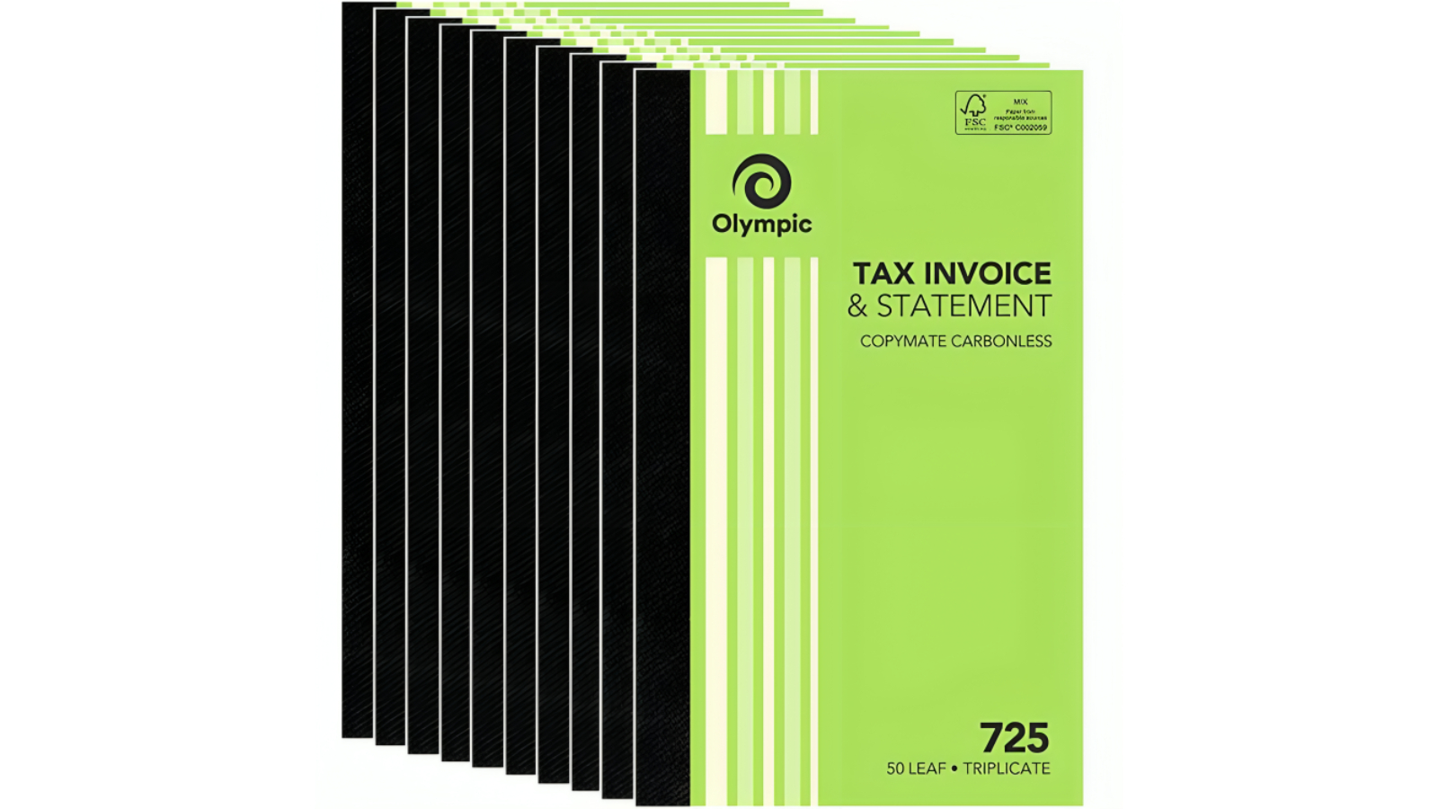 Olympic 140871 Pack of 10 Triplicate Tax Invoice and Statement Book ...