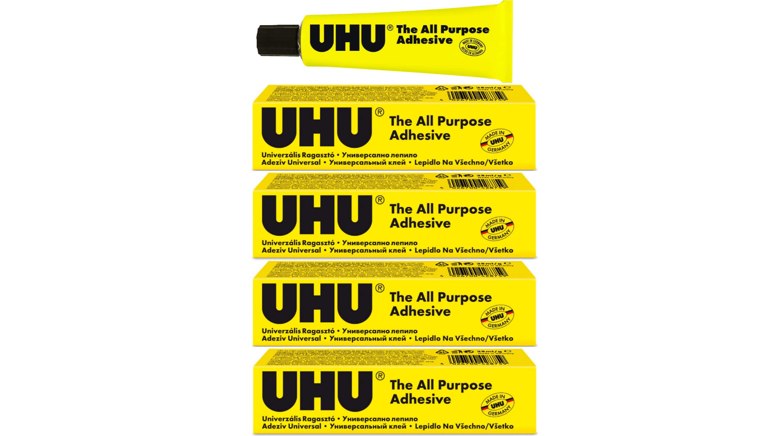 UHU All Purpose Super Strong 35ml Adhesive Liquid Glue - Pack of 5 ...
