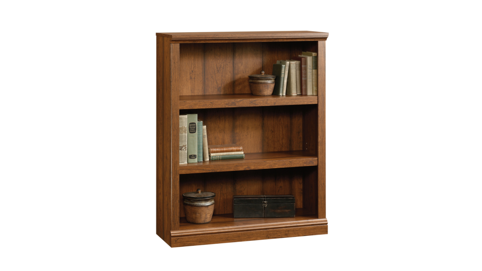 Sauder Cherry Woodgrain Select Storage Shelving Unit Bookshelf Display ...