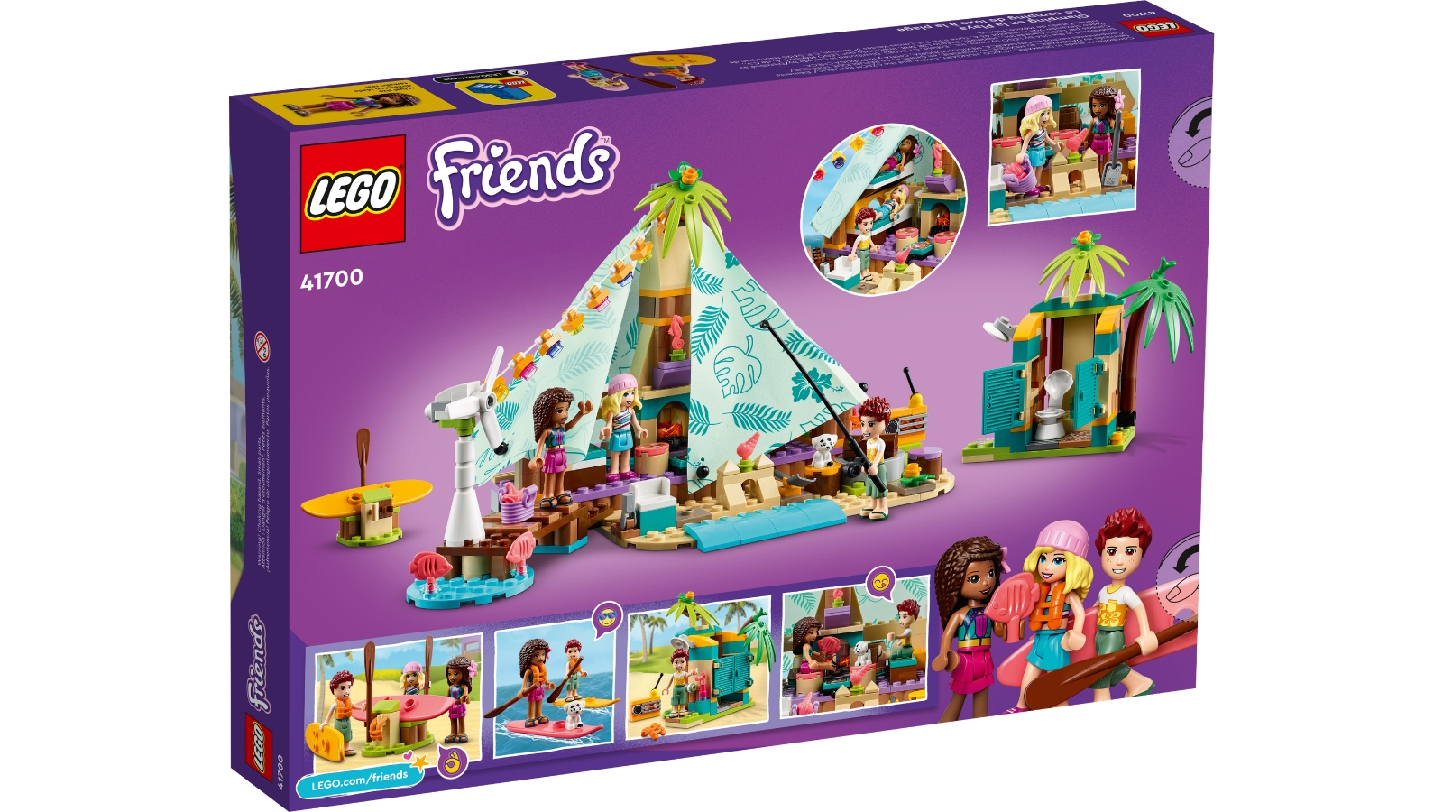 Lego Friends 41700 Beach Glamping | Harvey Norman