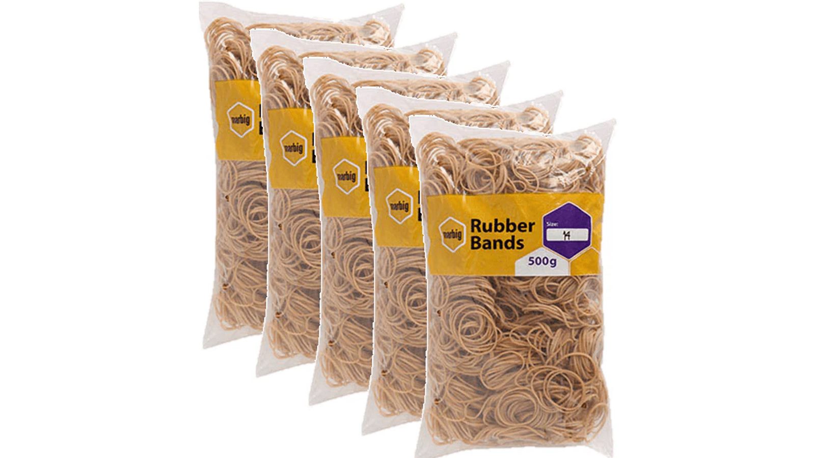 Marbig Size No.14 Rubber Bands - Pack of 5 x 500g | Harvey Norman