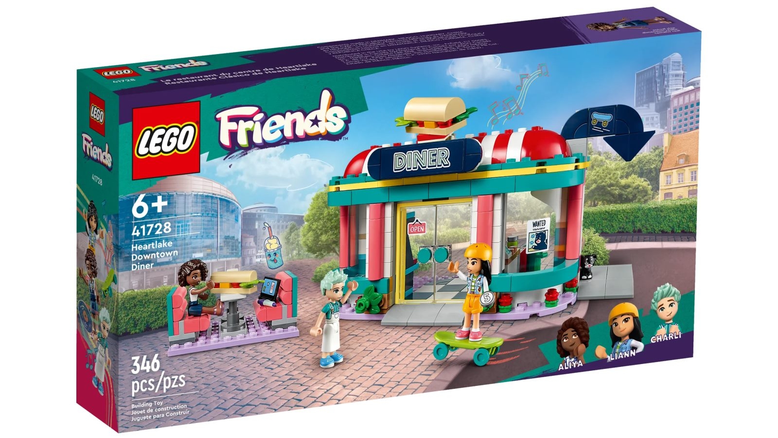 LEGO 41728 Heartlake Downtown Diner – Friends | Harvey Norman