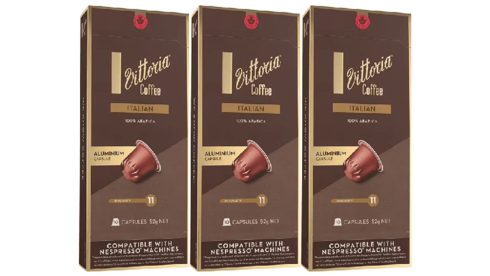 Vittoria Pack of 3 x 10 Coffee Capsules Italian Blend Aluminium Pods ...