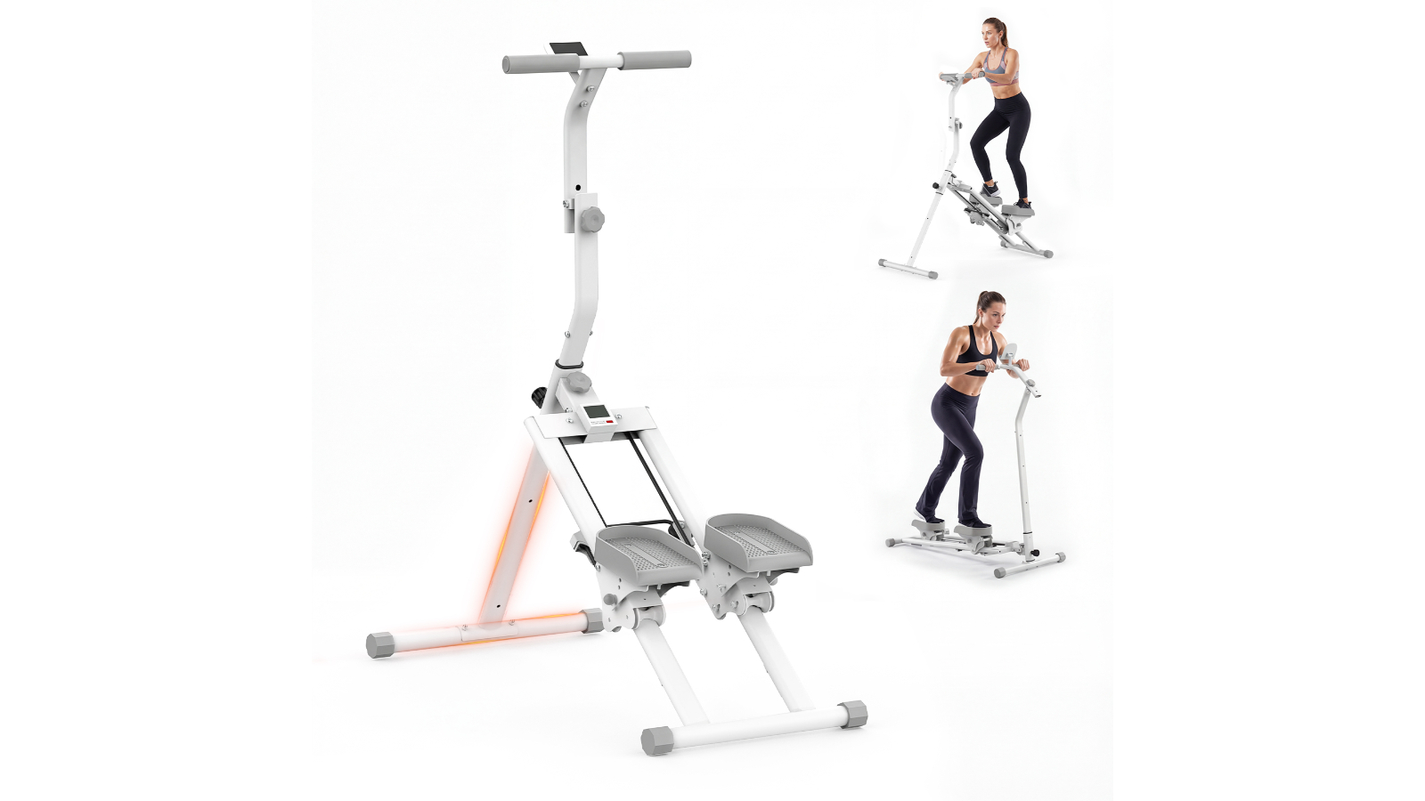 Advwin 120kg Capacity Stair Stepper for Home - White | Harvey Norman
