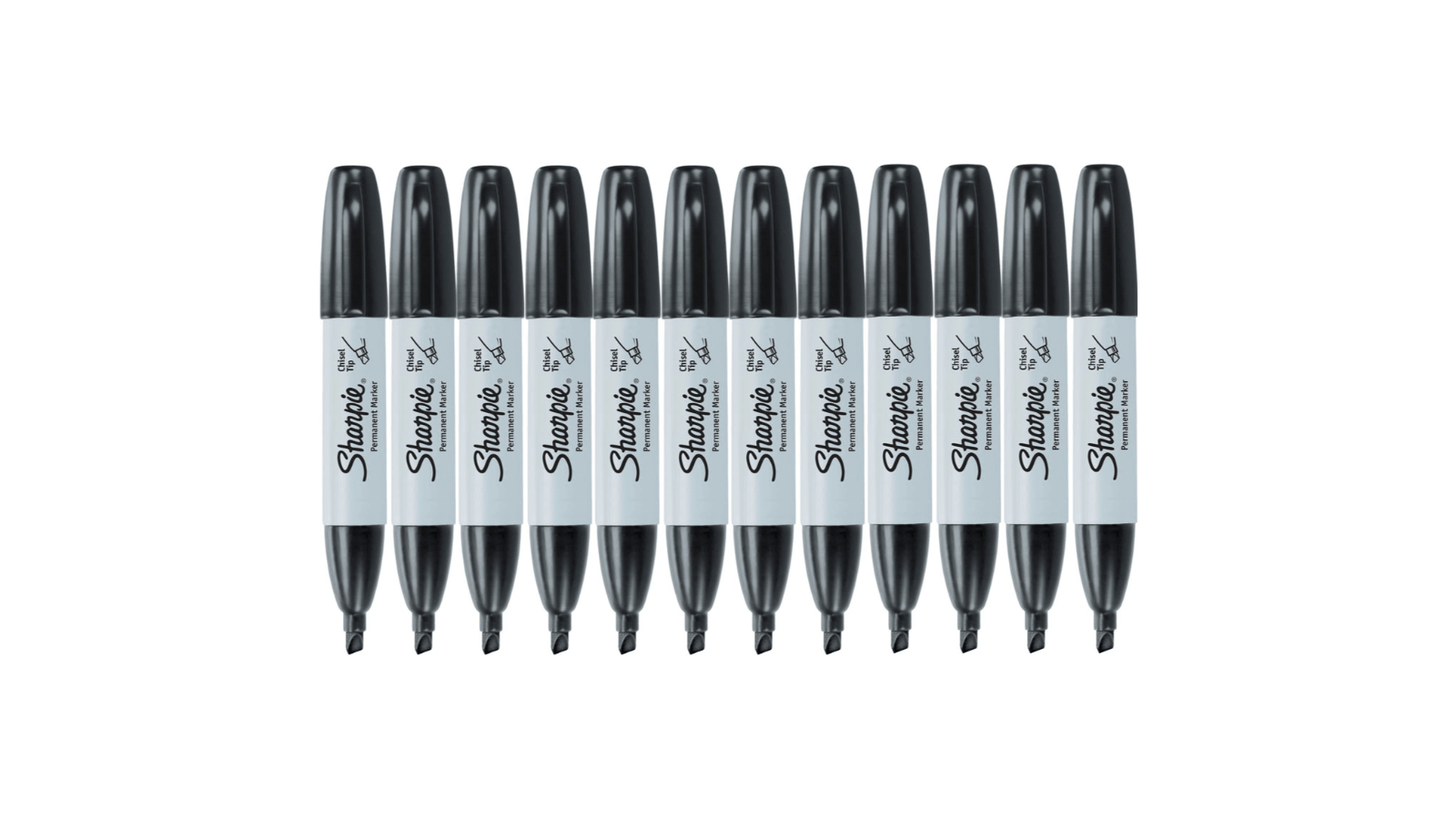 Sharpie Box of 12 Chisel Point Broad Permanent Marker - Black | Harvey ...