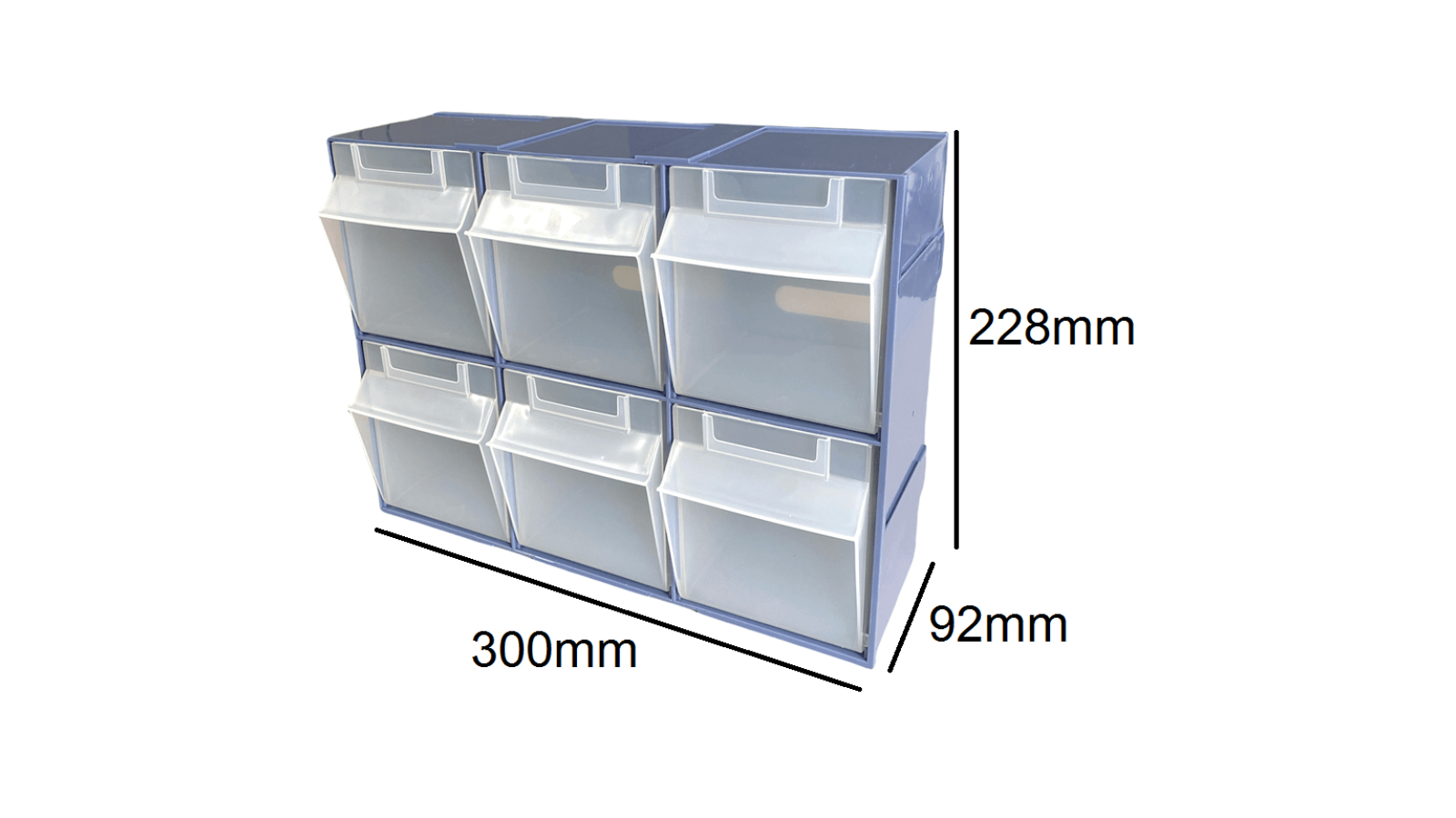Shuter 6 Compartment Stackable Organiser Storage Cabinet | Harvey Norman