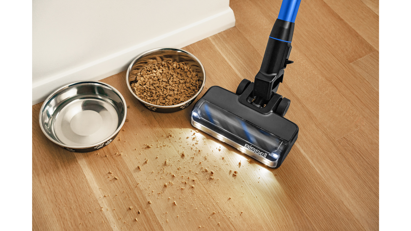 Bissell Power Clean Fur Finder Stick Vacuum - Blue/Grey | Harvey Norman