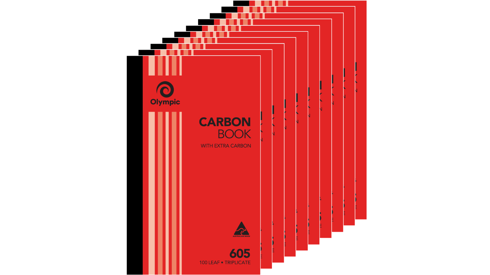 Olympic Pack of 10 605 Triplicate Carbon Book | Harvey Norman
