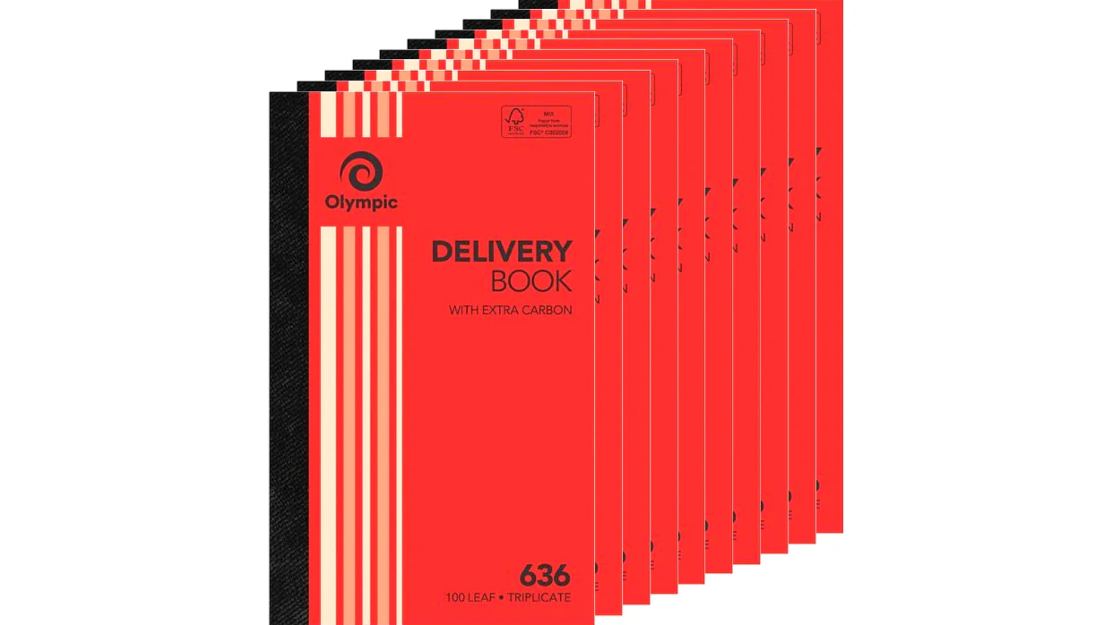 Olympic Pack of 10 636 Carbon Triplicate Delivery Book 100 Leaf ...