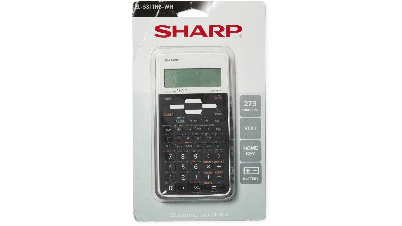 Sharp EL531THBWH 270 Math Function Scientific Calculator | Harvey Norman