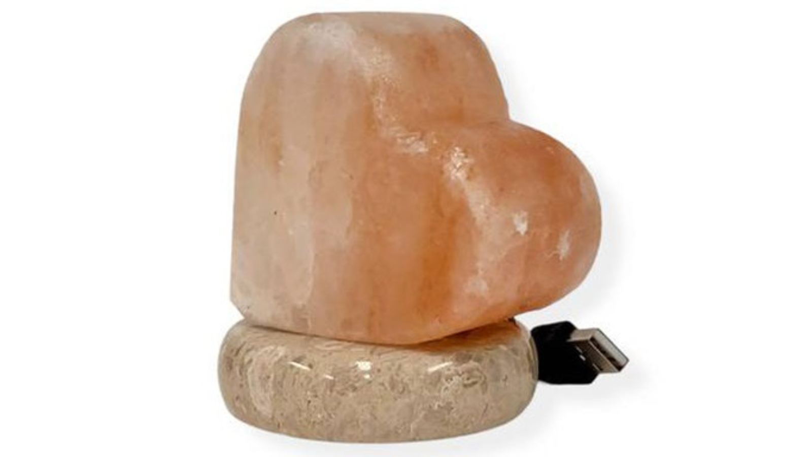 The Himalayan Salt Collective Heart Love Shape USB Colour Changing Lamp ...