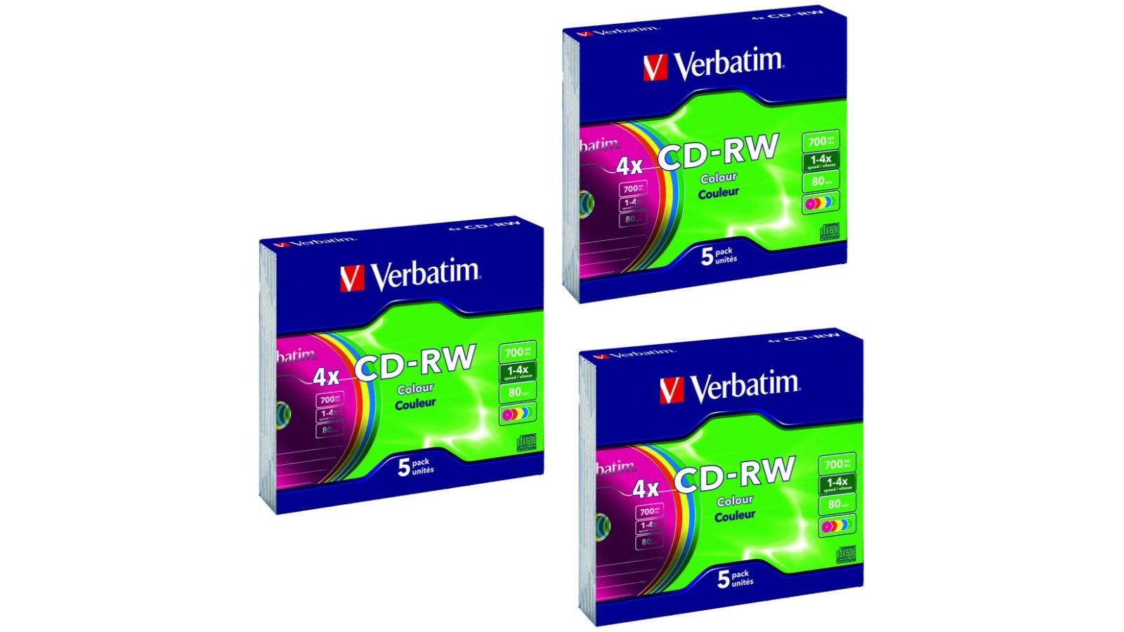 Verbatim 15 Piece CD-RW 700MB 2x-4x Disc | Harvey Norman