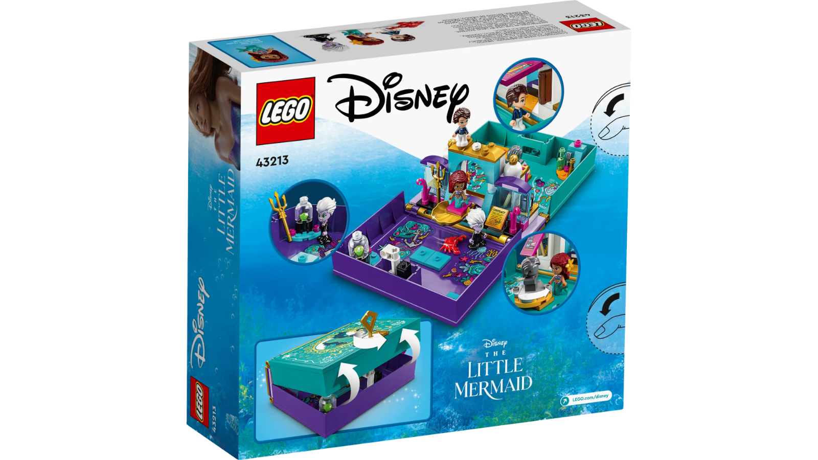 Lego 43213 Disney Princess the Little Mermaid Story Book | Harvey Norman