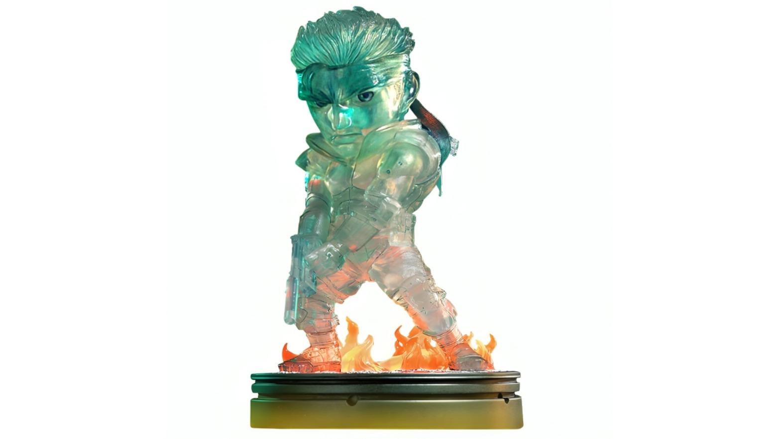 Gaming Solid Snake Stealth Camouflage PVC Statue - 8inch | Harvey Norman