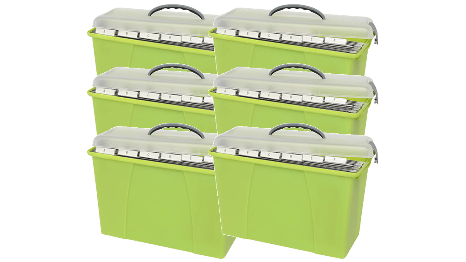 Crystalfile Pack of 6 Carry Storage Case for Foolscap Suspension Files ...