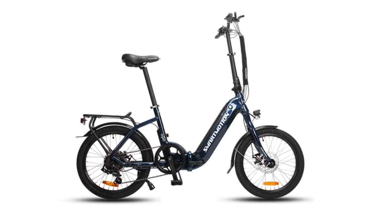 Smartmotion E20 Step Thru Folding Electric Bike - Blue | Harvey Norman