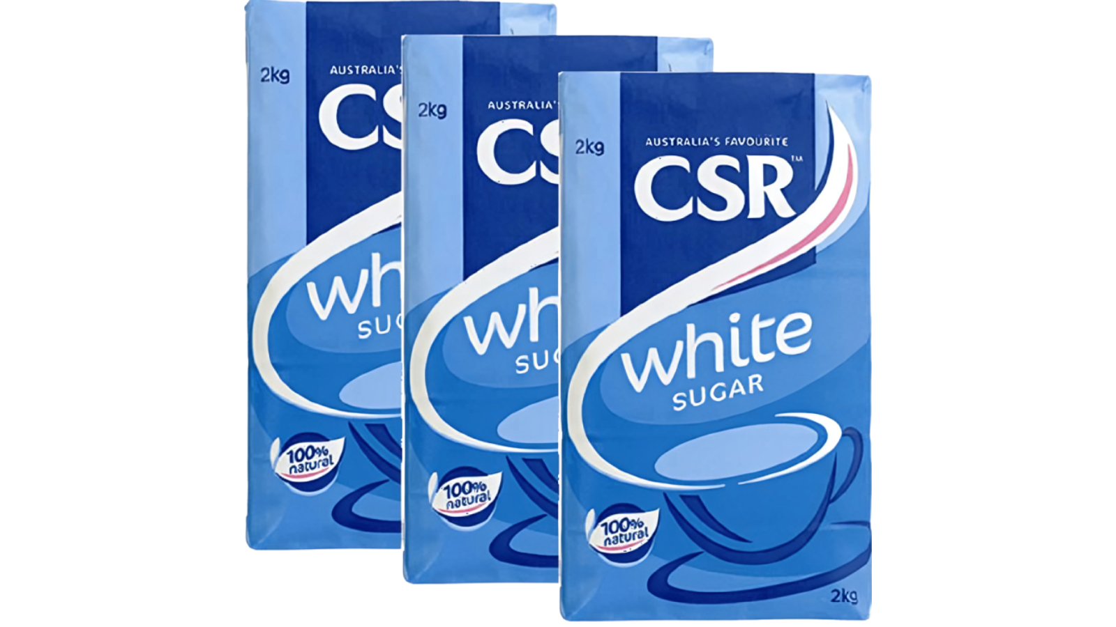 CSR Pack of 3 White Sugar Bag - 2kg | Harvey Norman