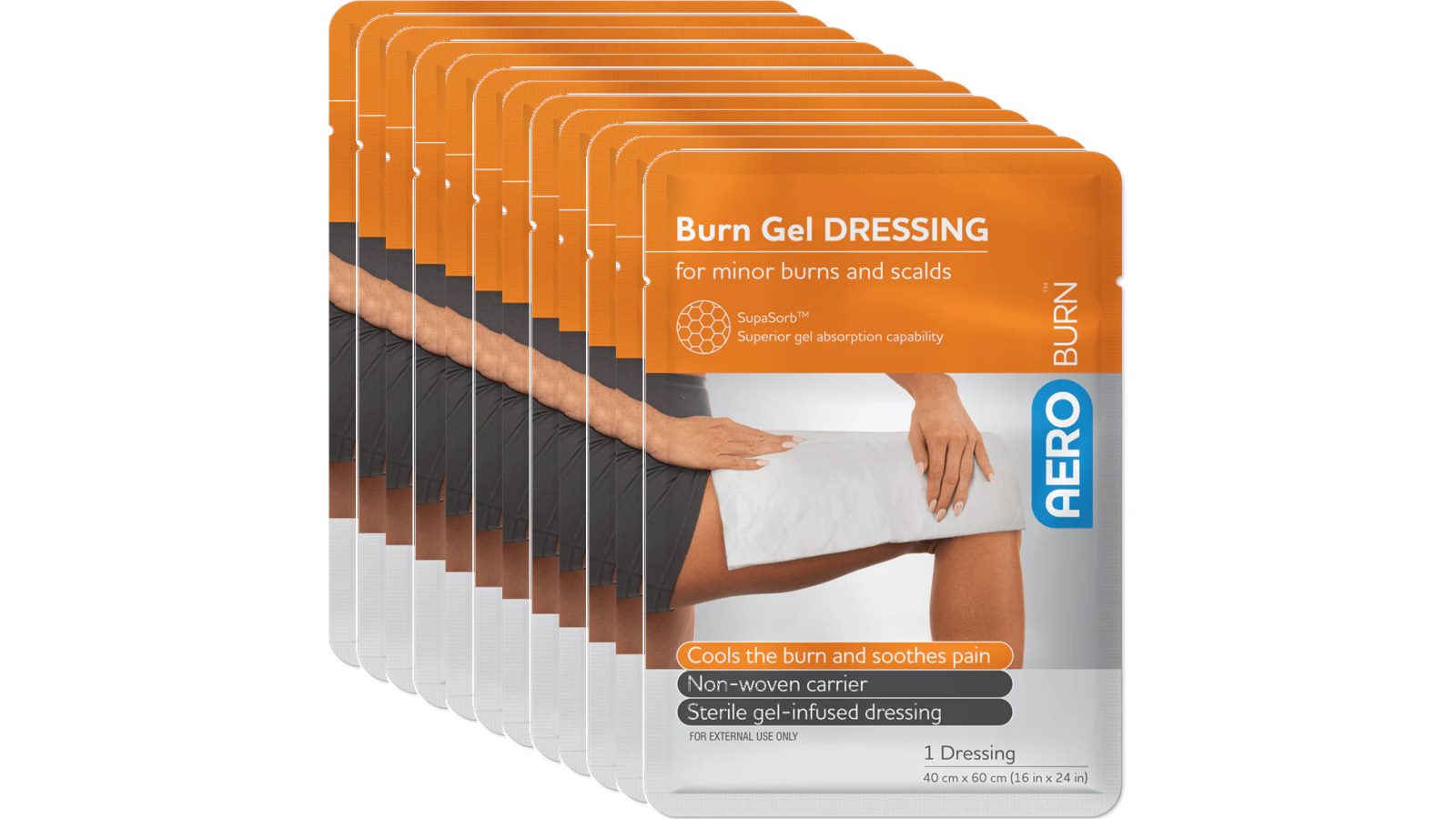Aeroburn 40 x 60cm Burn Gel Dressing Pad - Large 12 Pack | Harvey Norman
